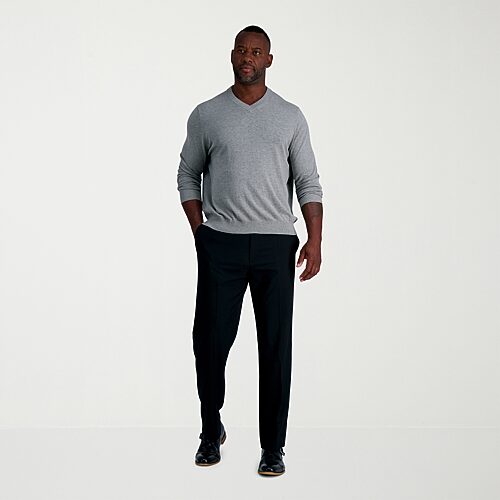 Click here for Haggar JMH Sharkskin Mens Classic Fit Big and Tall... prices