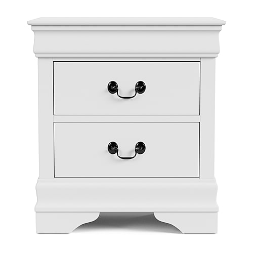 Click here for Burkhart 2-Drawer Nightstand  One Size  White prices