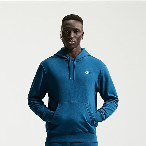 Click here for Nike Club Mens Pullover Fleece Logo Hoodie - Court... prices