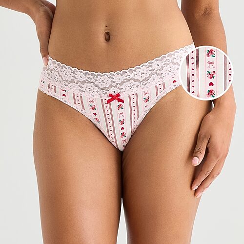 Click here for Arizona Body Organic Cotton with Lace Thong  Xx-la... prices