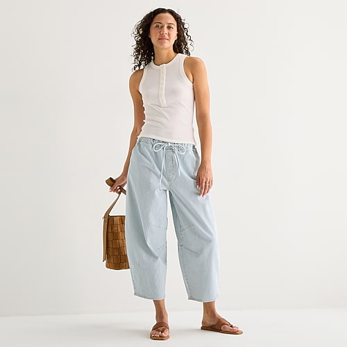 Click here for a.n.a Womens Tall High Rise Barrel Jean  Xx-large... prices
