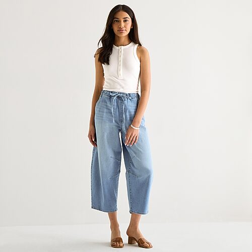 Click here for A.N.A Womens Tall High Rise Barrel Jean  Medium Ta... prices