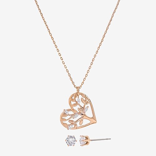 Click here for Sparkle Allure Womens Cubic Zirconia 18K Rose Gold... prices