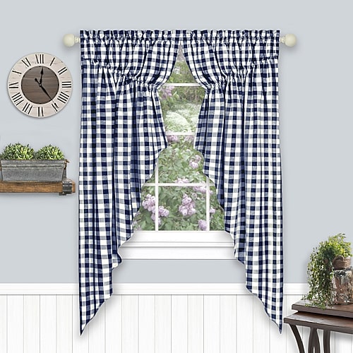 Click here for Achim Buffalo Check Gathered Swag Pair - 63x72 prices