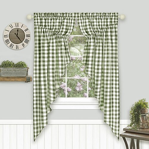 Click here for Achim Buffalo Check Gathered Swag Pair - 63x72 prices