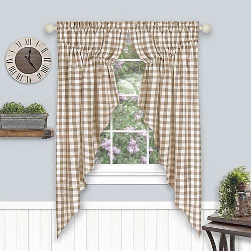 Click here for Achim Buffalo Check Gathered Swag Pair - 63x72 prices