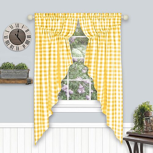 Click here for Achim Buffalo Check Gathered Swag Pair - 63x72 prices