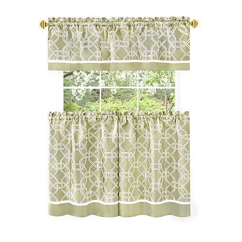 Click here for Achim Arlington 3-pc. Rod Pocket Window Tier  One... prices