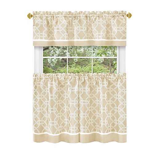 Click here for Achim Arlington 3-pc. Rod Pocket Window Tier  One... prices