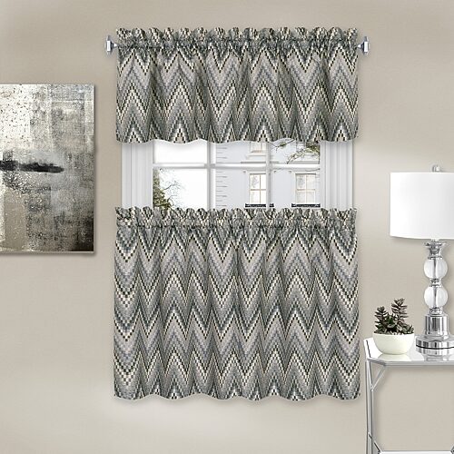Click here for Achim Avery 3-pc. Rod Pocket Window Tier  One Size... prices