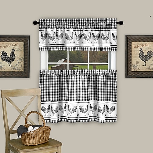 Click here for Achim Barnyard 3-pc. Rod Pocket Window Tier  One S... prices