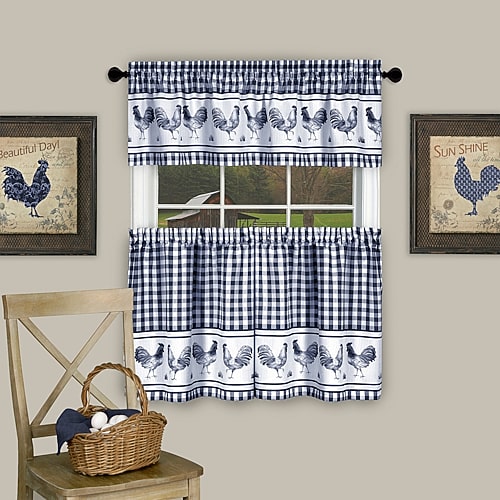 Click here for Achim Barnyard 3-pc. Rod Pocket Window Tier  One S... prices