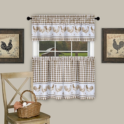 Click here for Achim Barnyard Kitchen Curtain Set prices