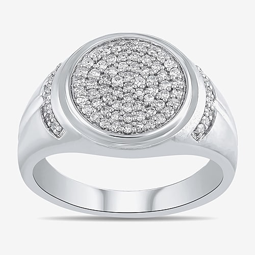 Click here for Mens 1/2 CT. T.W. Lab Grown White Diamond Sterling... prices