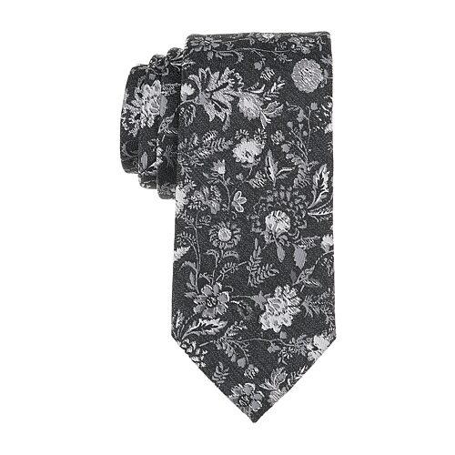 Click here for Stafford Extra Long Floral Tie  One Size  Black prices