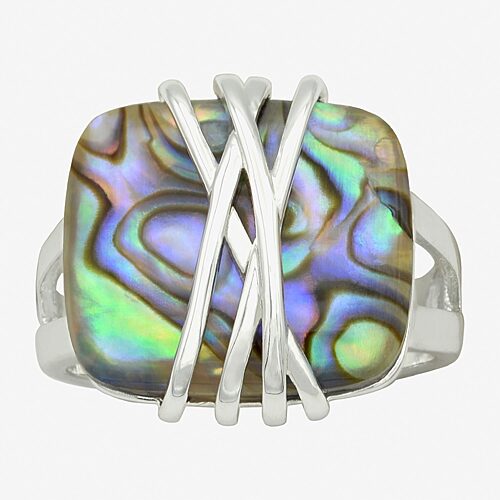 Click here for Sparkle Allure Womens Green Abalone Pure Silver Ov... prices