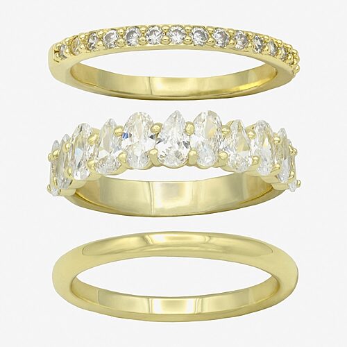 Click here for Sparkle Allure Womens Cubic Zirconia 14K Gold Over... prices