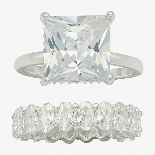 Click here for Sparkle Allure Womens Cubic Zirconia Pure Silver O... prices
