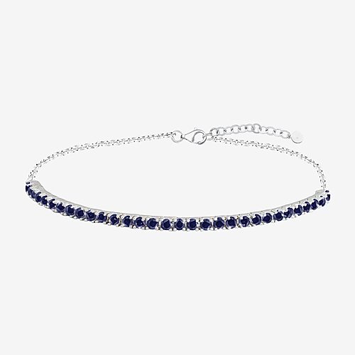 Click here for Lab Created Gemstone Sterling Silver 7 Inch Tennis... prices
