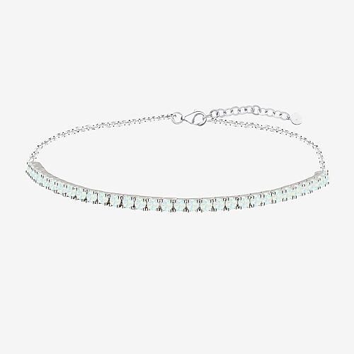 Click here for Lab Created Gemstone Sterling Silver 7 Inch Tennis... prices