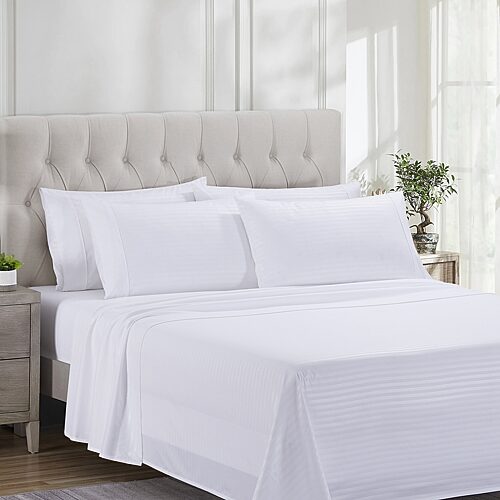 Click here for Sweet Home Collection Dobby Stripe Microfiber Wrin... prices