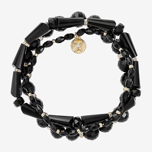 Click here for Mixit Black & Gold Tone Bead Womens 3-pc. Bracelet... prices