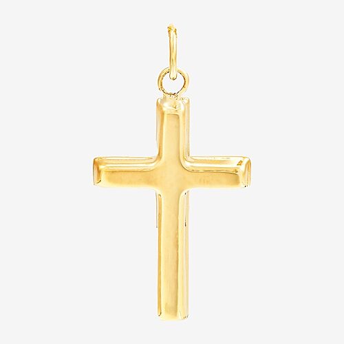 Click here for Unisex Adult 14K Gold Cross Pendant  One Size  Yel... prices