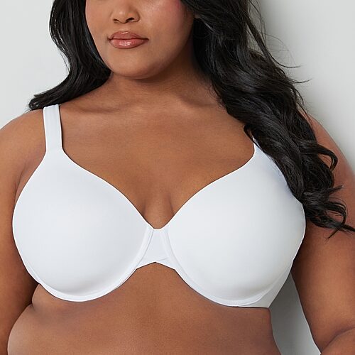 Ambrielle Everyday Underwire Full Coverage Bra  C  White