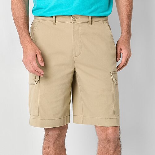 Click here for St. Johns Bay Mens 10 Stretch Fabric Cargo Short... prices