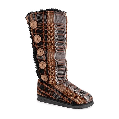 Click here for Muk Luks Womens Malena Flat Heel Slouch Boots  8 M... prices