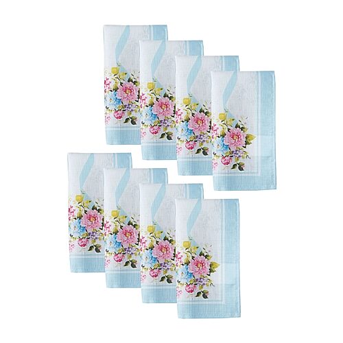 Click here for Elrene Rose Cottage Engineered Napkins  Set of 8 -... prices