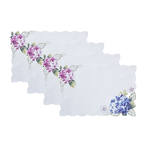 Click here for Elrene Home Fashions Spring Hydrangea Floral Cutwo... prices