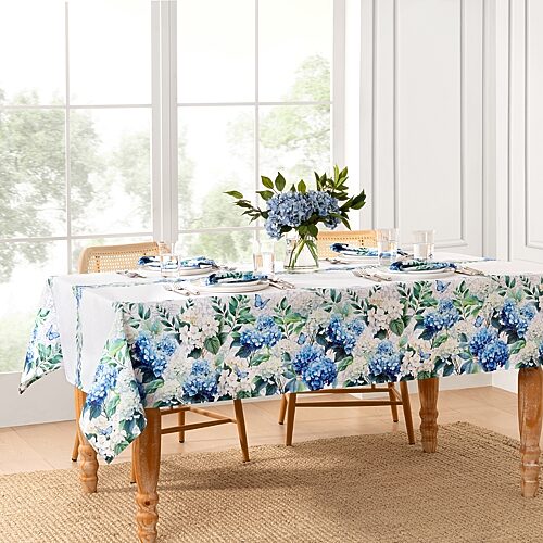 Click here for Elrene Hydrangea Bloom Floral Double Border Rectan... prices