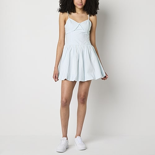 Click here for Arizona Bubble Hem Womens Juniors Sweetheart Neck... prices