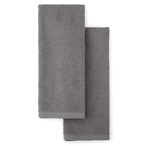 Click here for Cooks Popcorn Solid 2-pc. Kitchen Towel Set  One S... prices