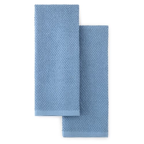 Click here for Cooks Popcorn Solid 2-pc. Kitchen Towel Set  One S... prices