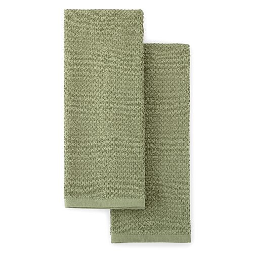 Click here for Cooks Popcorn Solid 2-pc. Kitchen Towel Set  One S... prices