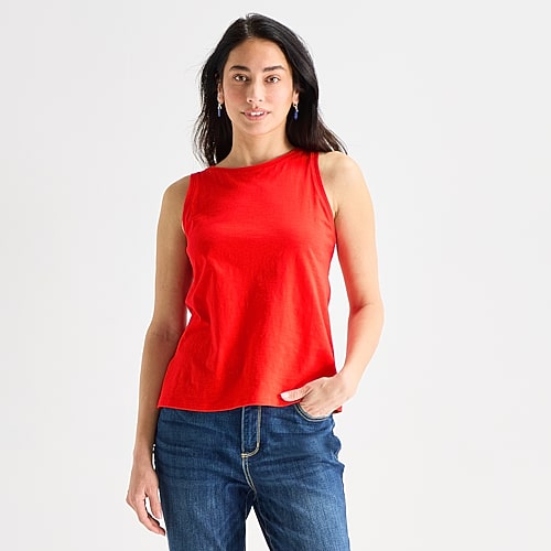 Click here for St. Johns Bay Womens Crew Neck Sleeveless Tank Top... prices