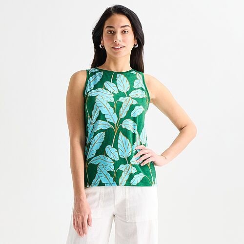 Click here for St. Johns Bay Womens Crew Neck Sleeveless Tank Top... prices
