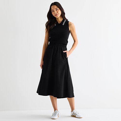Click here for Stylus Womens Midi A-Line Skirt  X-small  Black prices