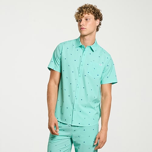 Click here for Hurley Mens Short Sleeve Regular Fit Button-Down S... prices