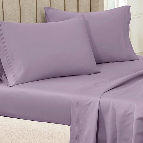 SUPERIOR Egyptian Cotton Classic Soft 650tc Pillowcase  One Size  Purple