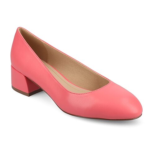 Click here for Journee Collection Womens Saarii Round Toe Block H... prices