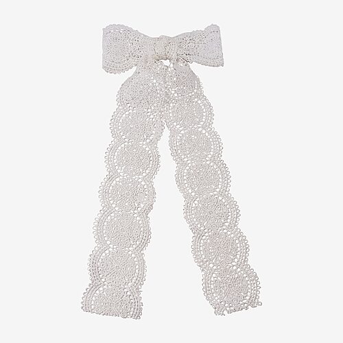 Click here for Arizona Lace Hair Bow  One Size  White prices