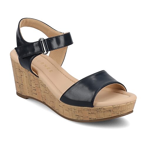 Click here for Journee Collection Womens Ranae Wedge Sandals  7 M... prices