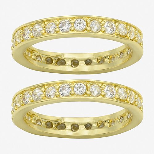 Click here for Sparkle Allure Womens Cubic Zirconia 14K Gold Over... prices