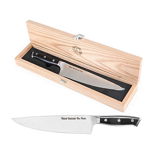 Click here for Think Outside The Plate 8 Chefs Knife with Wood Bo... prices