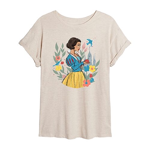 Click here for Snow White Tee Womens Juniors Crew Neck Short Slee... prices