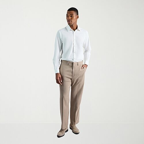 Click here for Haggar Premium Comfort Tonal Plaid Mens Classic Fi... prices