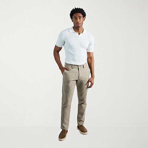 Click here for Haggar Comfort Luxe Mens Straight Fit Flat Front P... prices